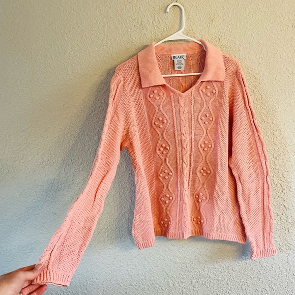 Vintage | Sweaters | Vintage Blair Ramie Cotton Pink Sweater | Poshmark
